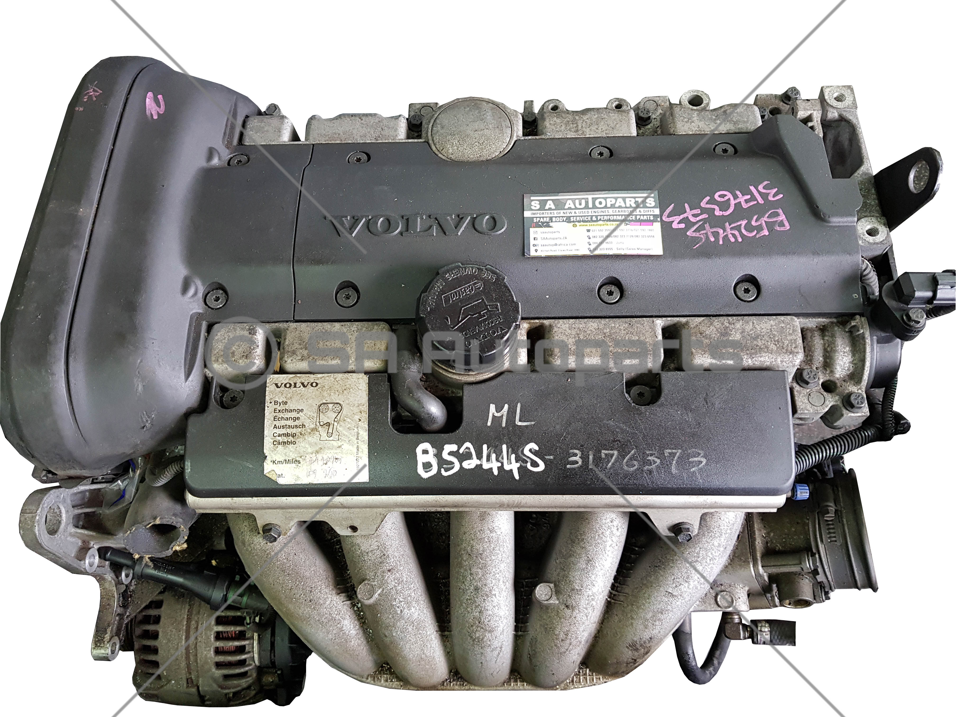 B5244S3 VOLVO S40 2.4L Motor Engine – SA Autoparts